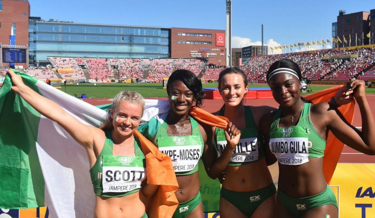 President Higgins congratulates Dundalk sprinters Jumbo-Gula and Akpe ...