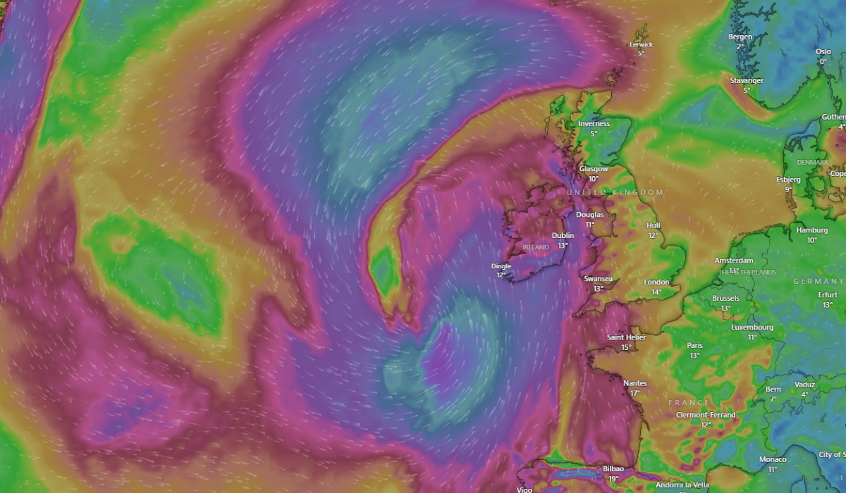LIVE TRACKER: Track Storm Kathleen as it hits Ireland amid Met Eireann ...