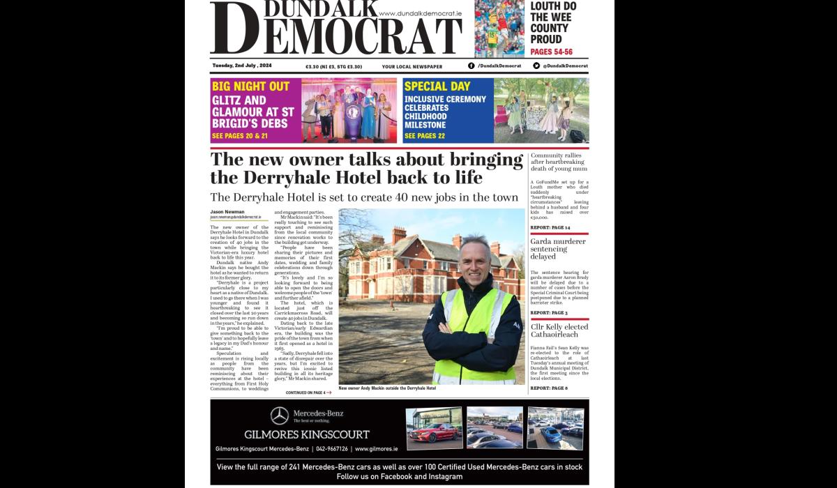 This week's Dundalk Democrat front page - Louth Live