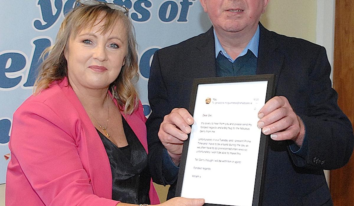 Gerry celebrates 40 years attending RehabCare in Dundalk - Louth Live