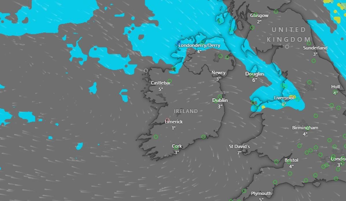 LIVE: Track the snow as it heads towards Ireland amid severe weather ...