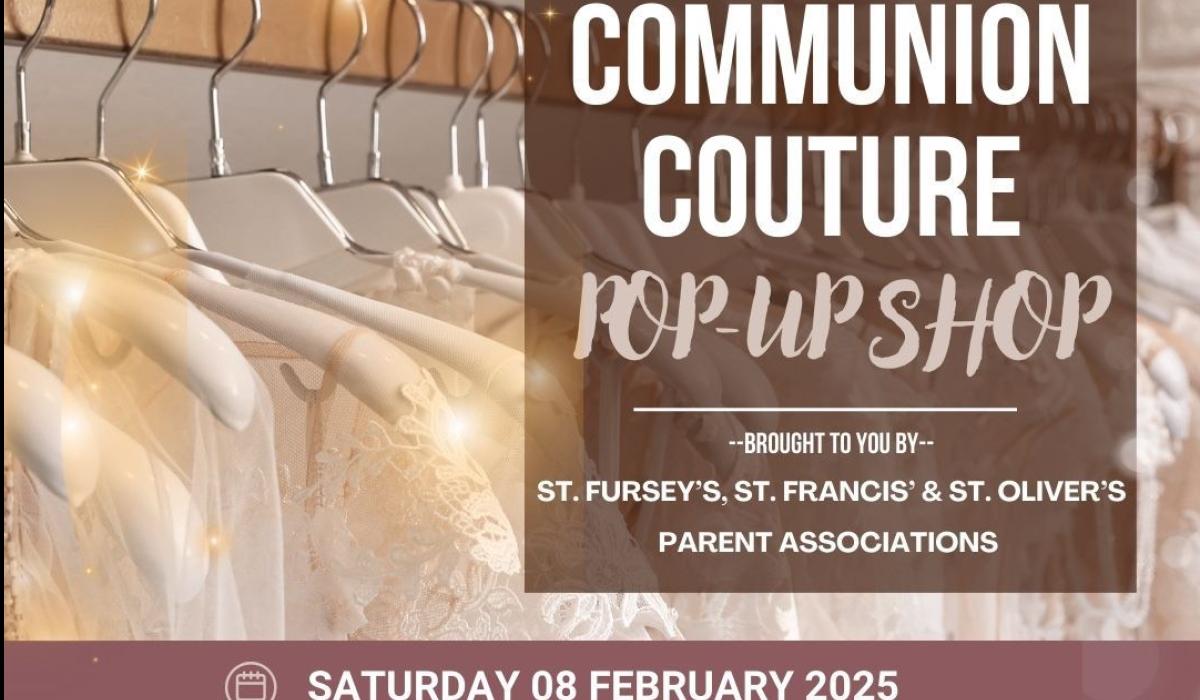 Louth pop-up shop will offer free Communion outfits this weekend ...