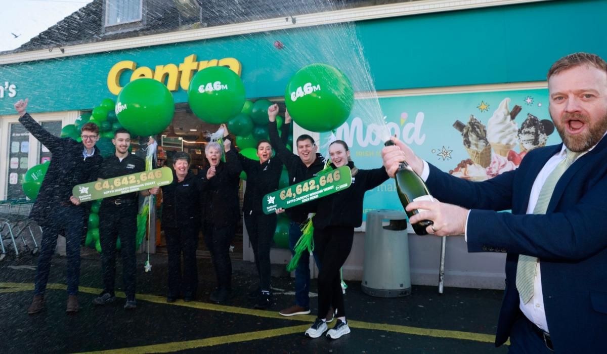 Louth shop celebrates selling winning €4.6m jackpot Lotto ticket ...