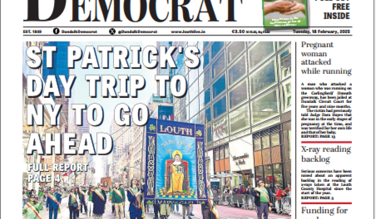 This week's Dundalk Democrat front page - Louth Live