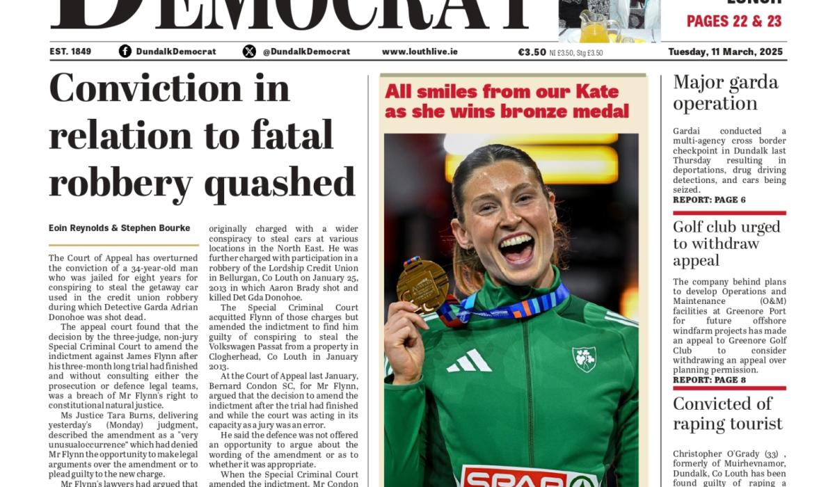 This week's Dundalk Democrat front page - Louth Live