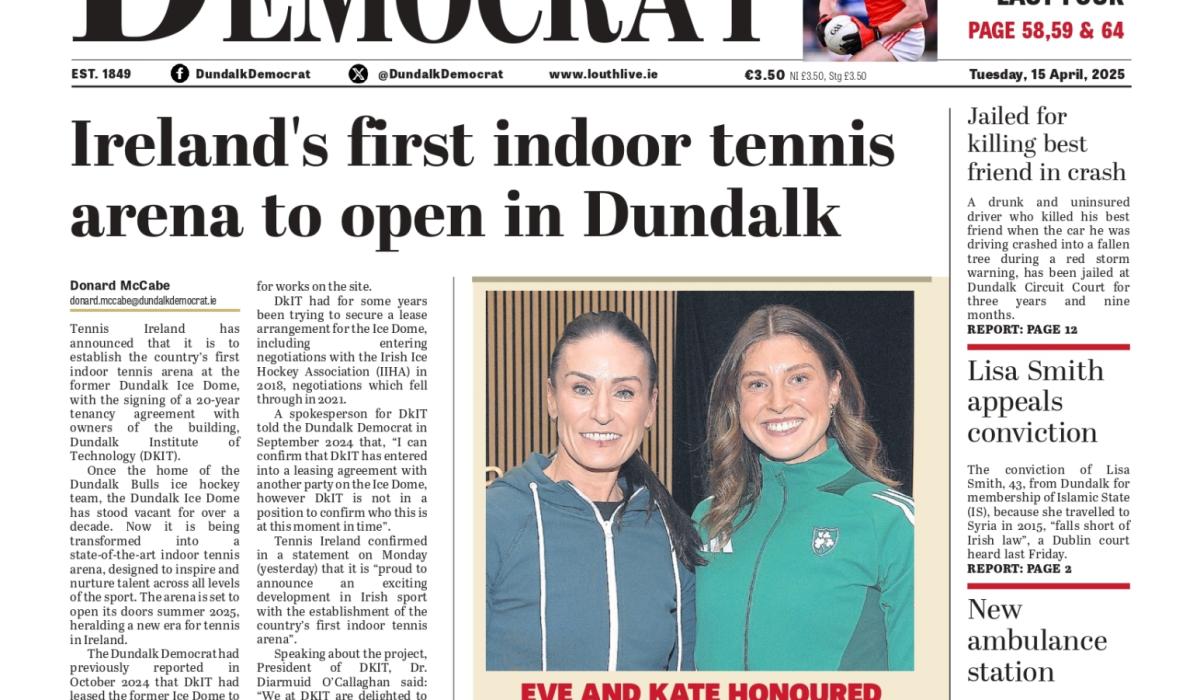 This week's Dundalk Democrat Front Page: Big news for former Ice Dome ...