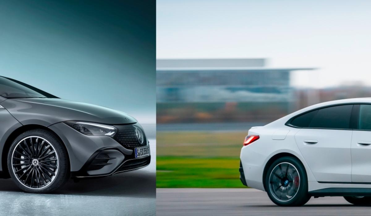 Louth Motors: BMW i4 vs Merc EQE - Eclectic, Executive, Electric ...