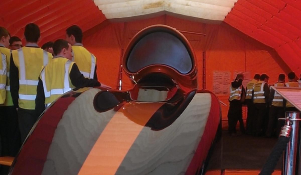 Speed record machine makes pit stop at Moffett - Louth Live