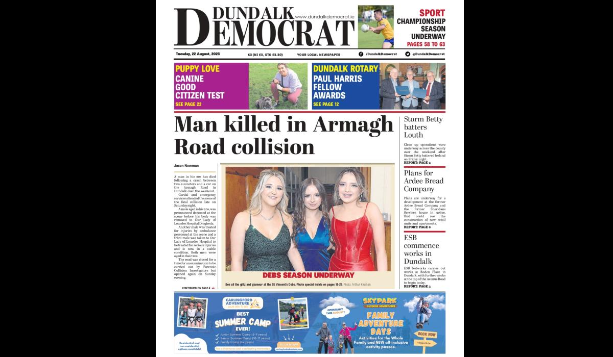 This week's Dundalk Democrat front page - Louth Live