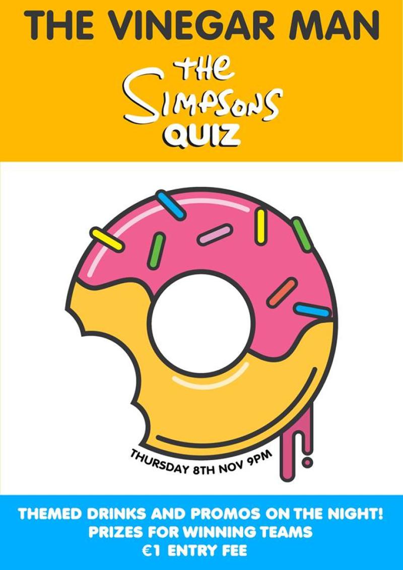 Dundalk pub hosting a Simpsons-themed quiz night - Louth Live