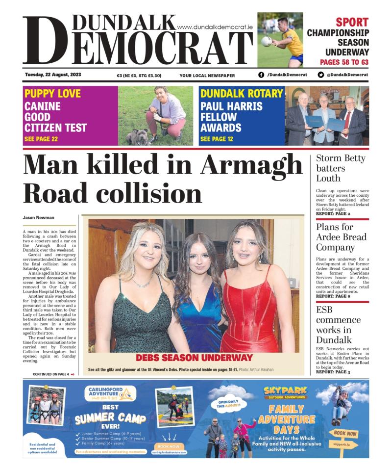 This week's Dundalk Democrat front page - Louth Live