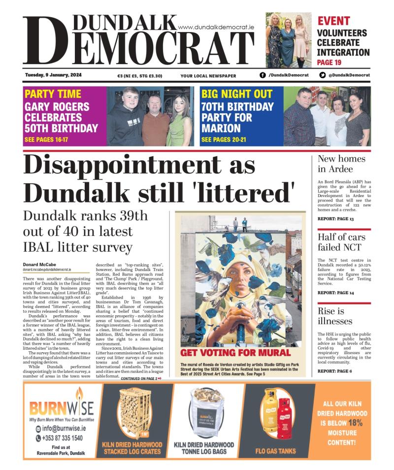 This week's Dundalk Democrat front page - Louth Live