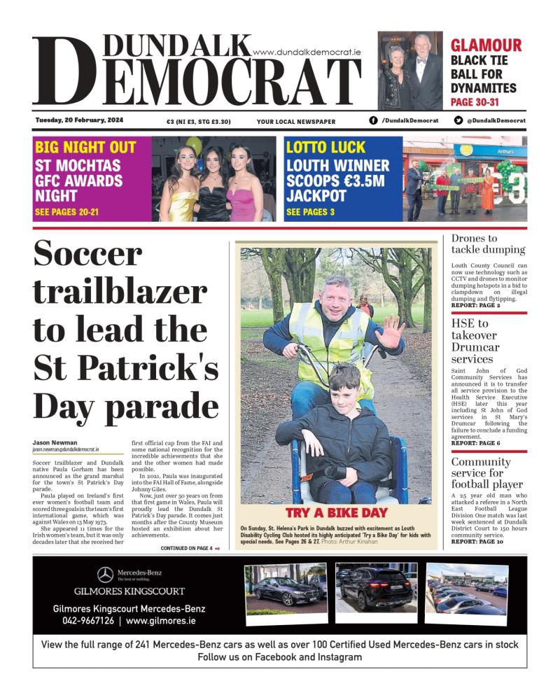This week's Dundalk Democrat front page - Louth Live