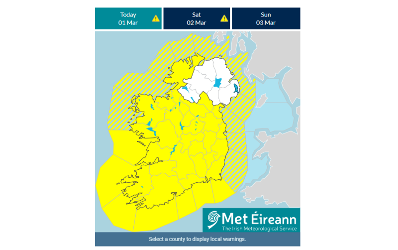 ALERT: Status yellow ice warning issued for the entire country - Louth Live