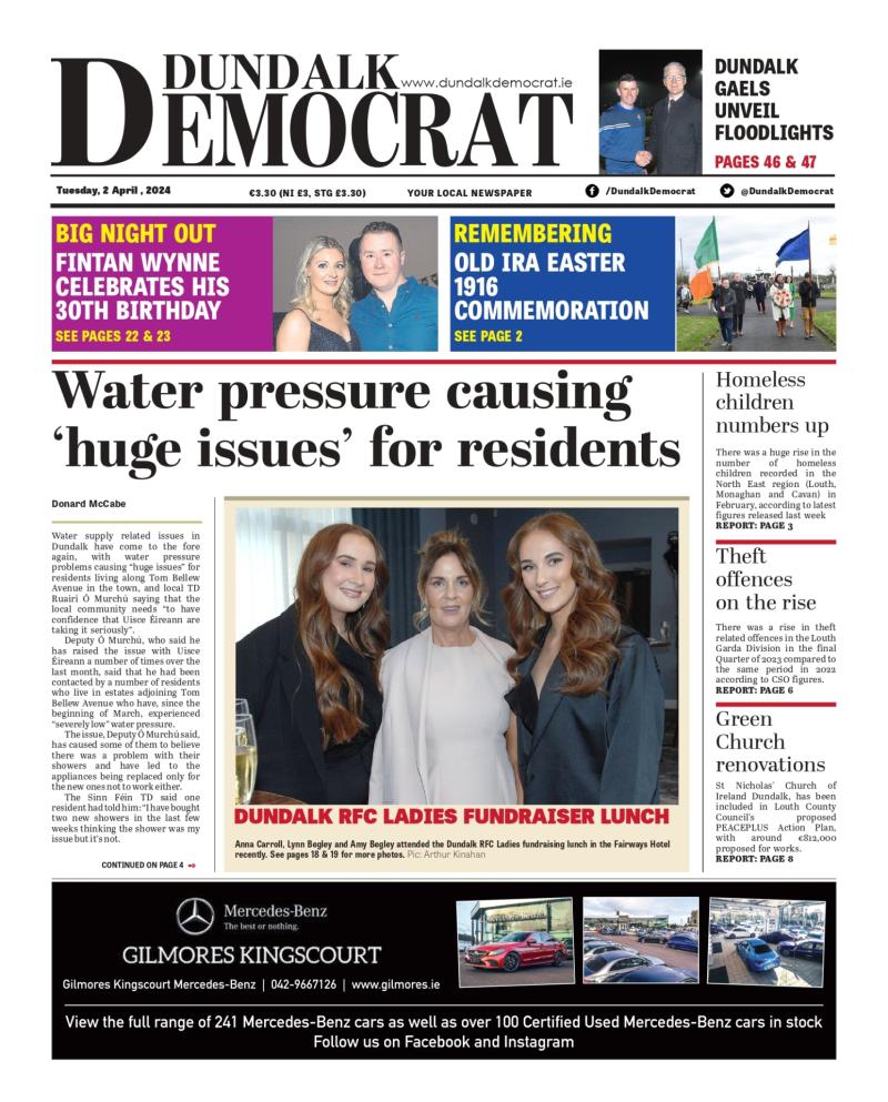This week's Dundalk Democrat front page - Louth Live