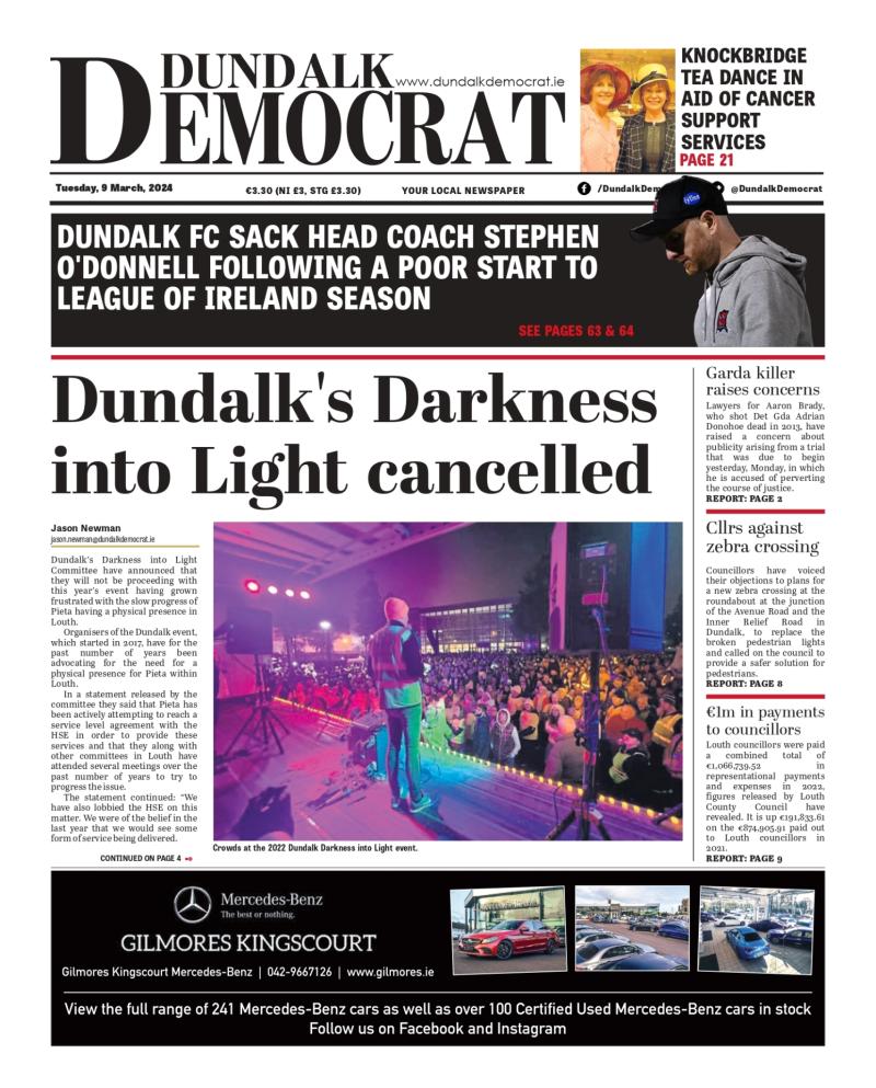 This week's Dundalk Democrat front page - Louth Live