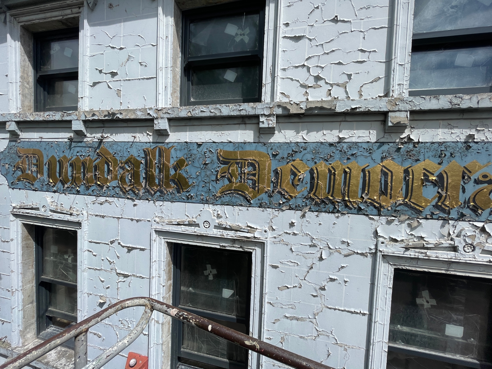 Historic Dundalk Democrat sign restored to former glory - Louth Live